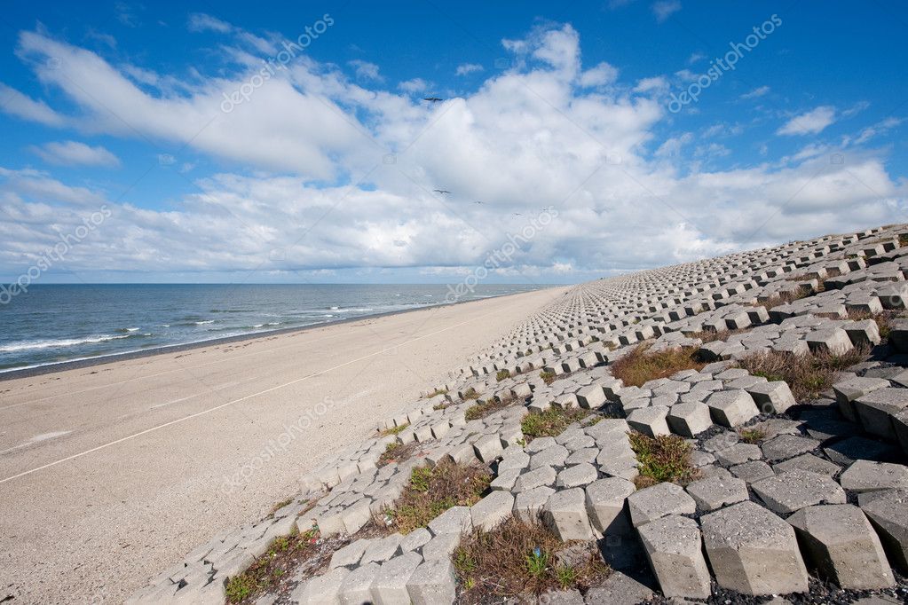 Dutch sea dike Stock Photo by ©ivonnewierink 3892272