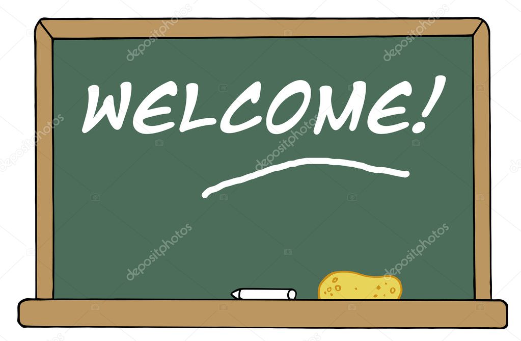 Welcome Chalkboard — Stock Photo © HitToon #2699913