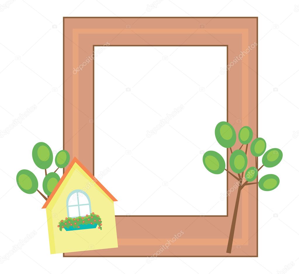 Vector cute frame — Stock Vector © Natalie-art #3556123