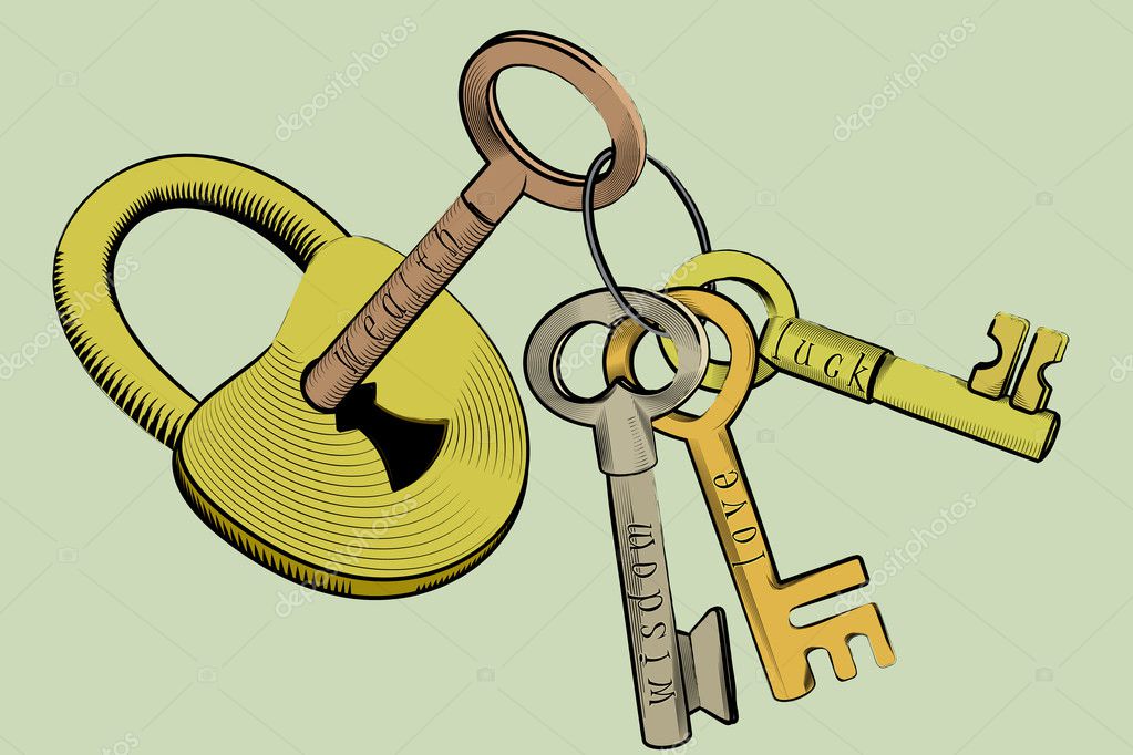 Keys for life — Stock Vector © Mikhaylova #3578917