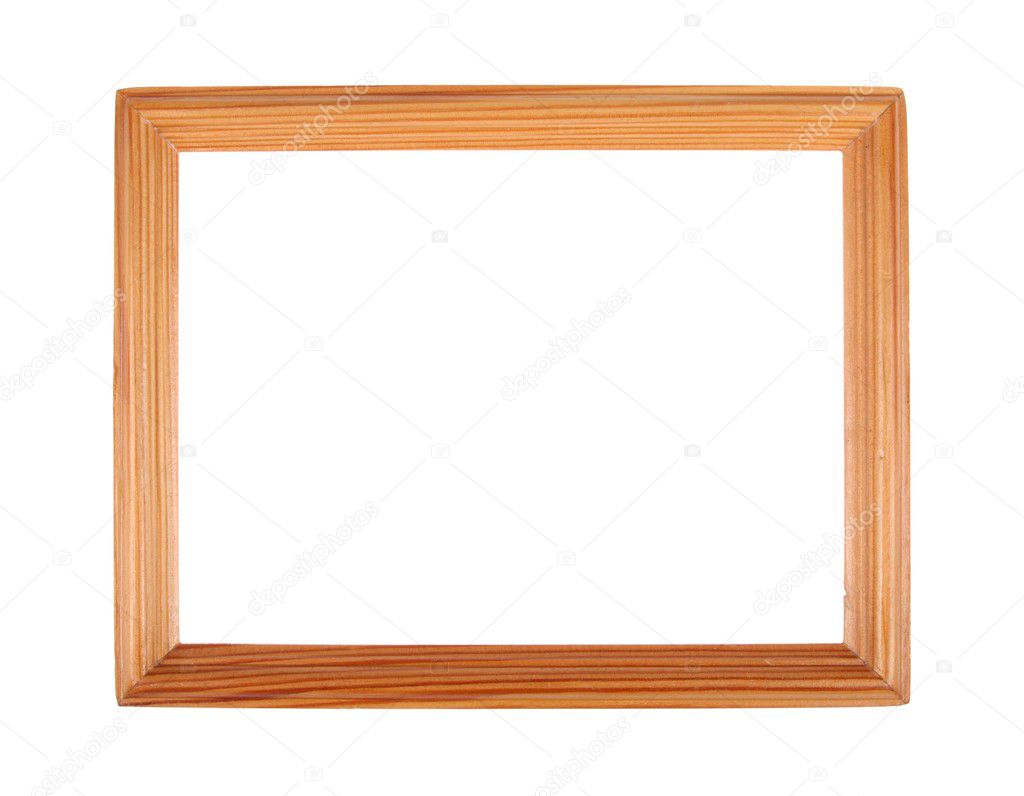 Simple wooden picture frame — Stock Photo © tombaky #3280565