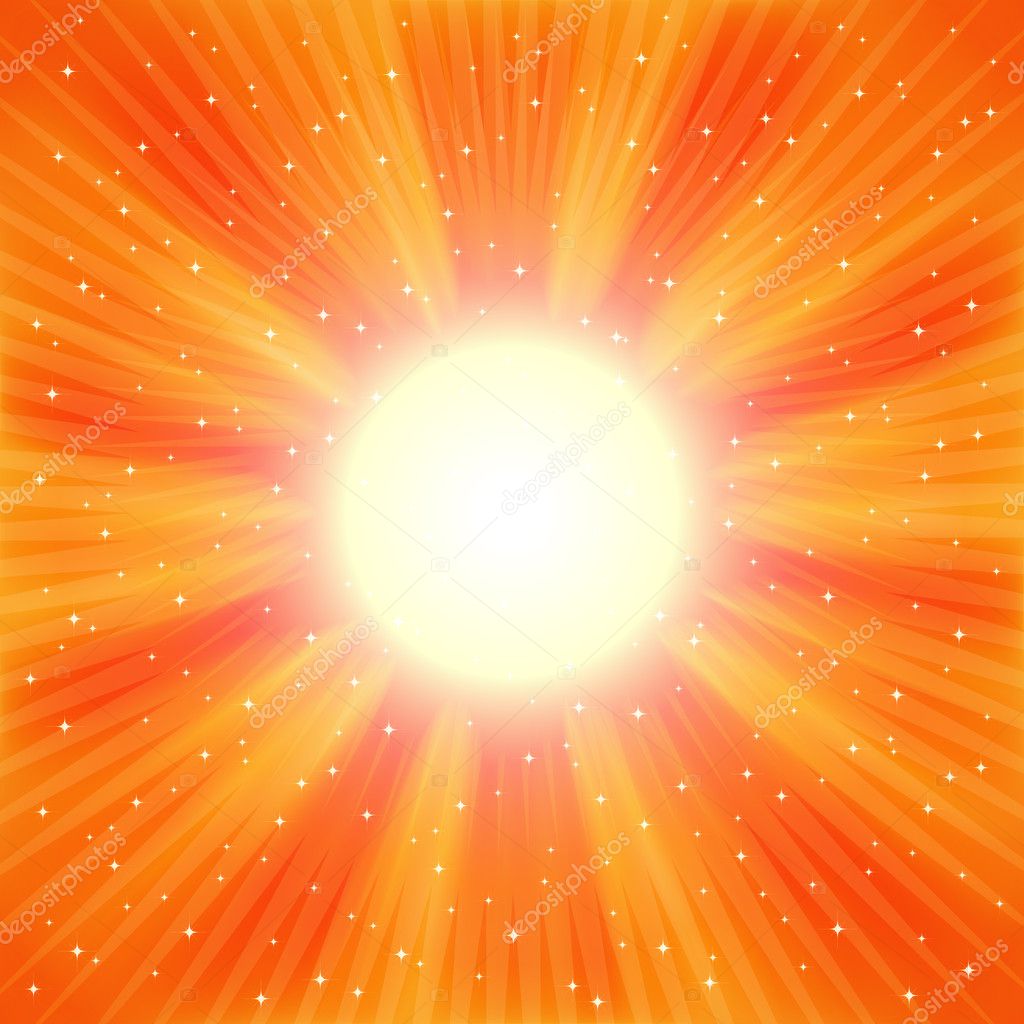 Vector Bright Orange rays Stock Vector Image by ©OlgaYakovenko #3627260