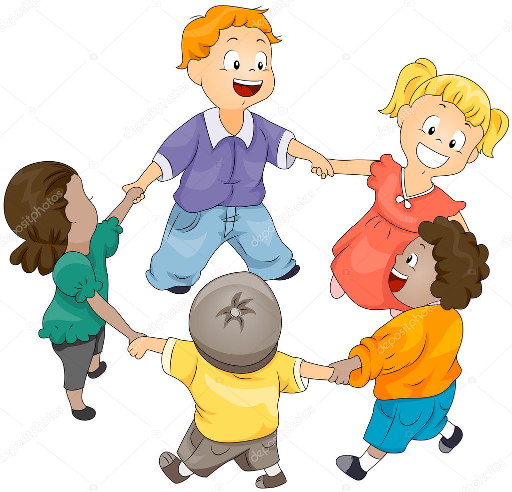 Children in Circle — Stock Vector © lenmdp #2755135