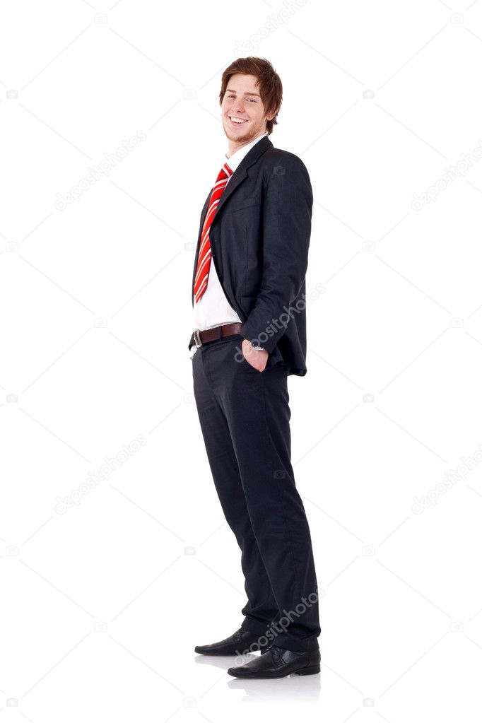 Business man standing — Stock Photo © feedough #3815288