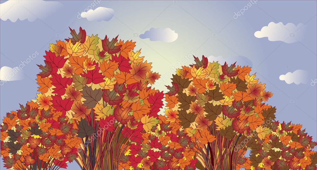 Autumn landscape banner Stock Vector Image by ©Tasia12 #3726545