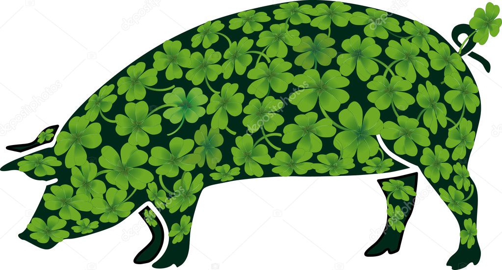 Lucky pig Stock Vector by ©scusi0-9 2932598