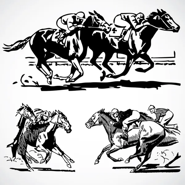 Vintage Horse Racing Graphics — Stock Photo © createfirst #3521765