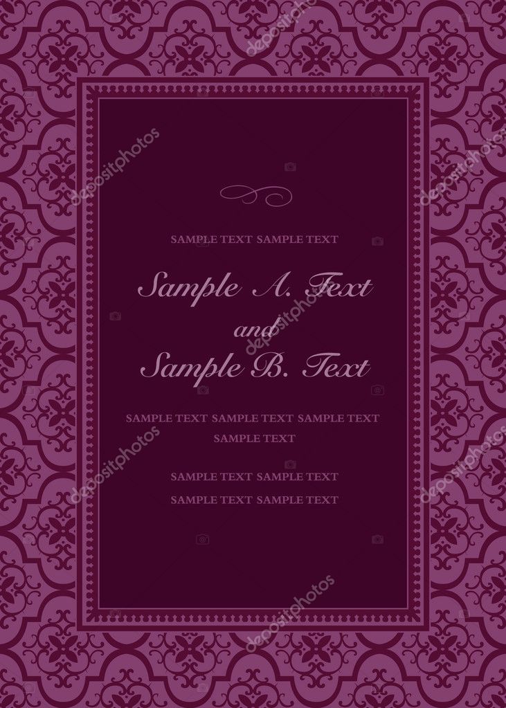 Victorian Frame and Pattern — Stock Photo © createfirst #3623080