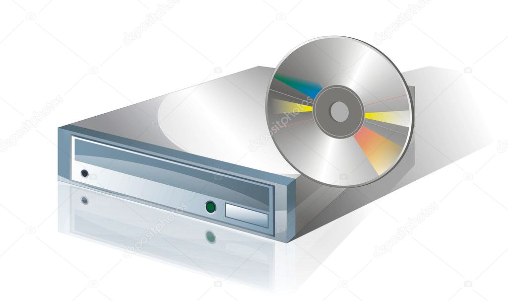 CD drive 1 Stock Illustration by ©niki2die4 #2694571