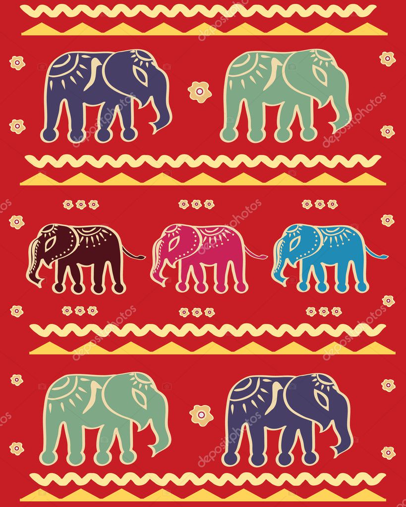Elephant design — Stock Vector © emjaysmith #3435213