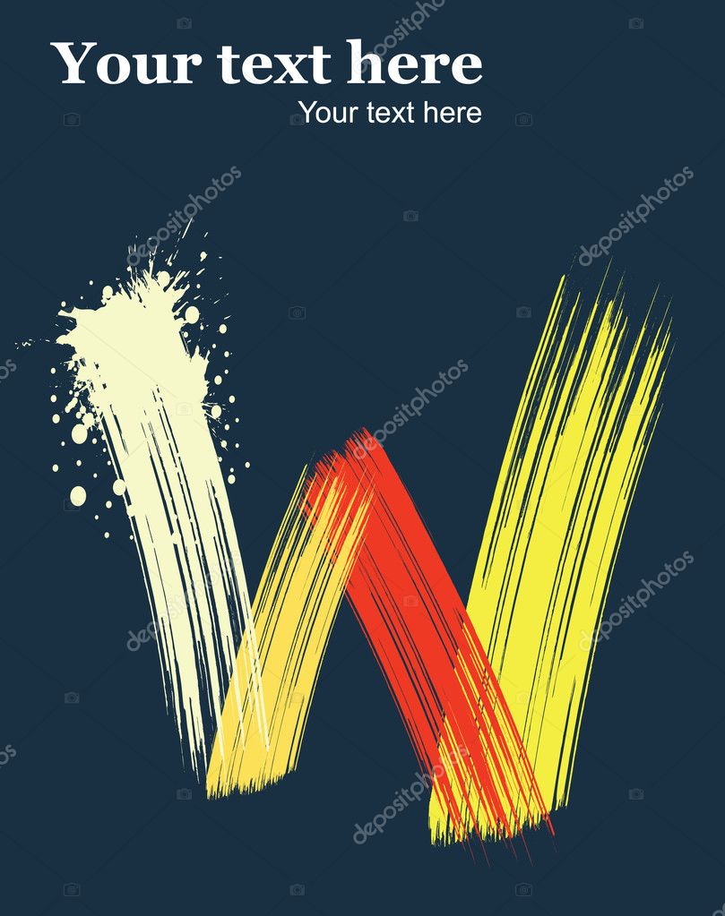 Splash letter from colorful alphabet Stock Vector Image by ©krabata ...