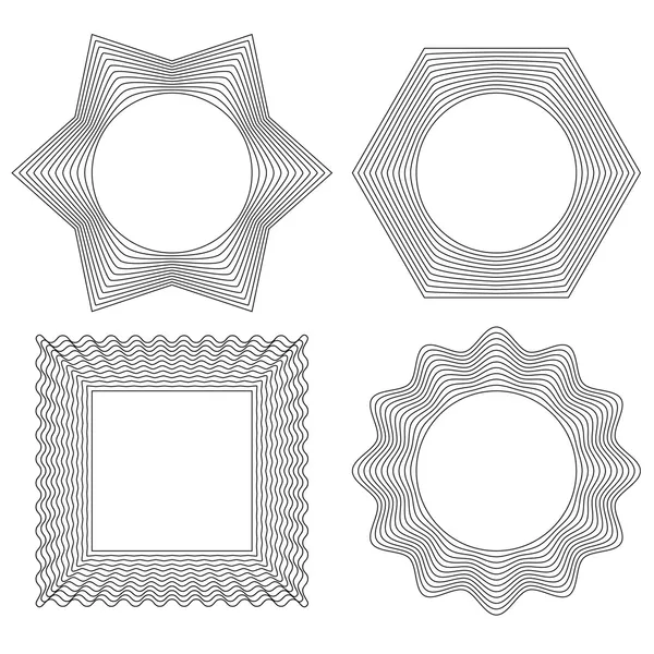 Curvy line frame Stock Vectors, Royalty Free Curvy line frame ...