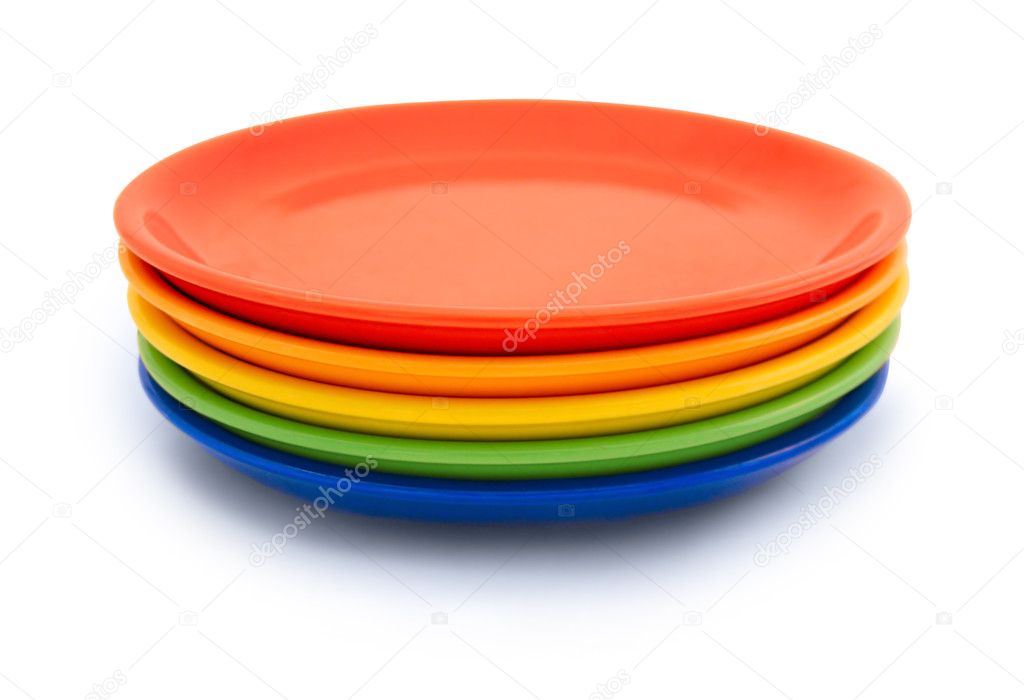 Colorful plates Stock Photo by ©ptasha 2696408