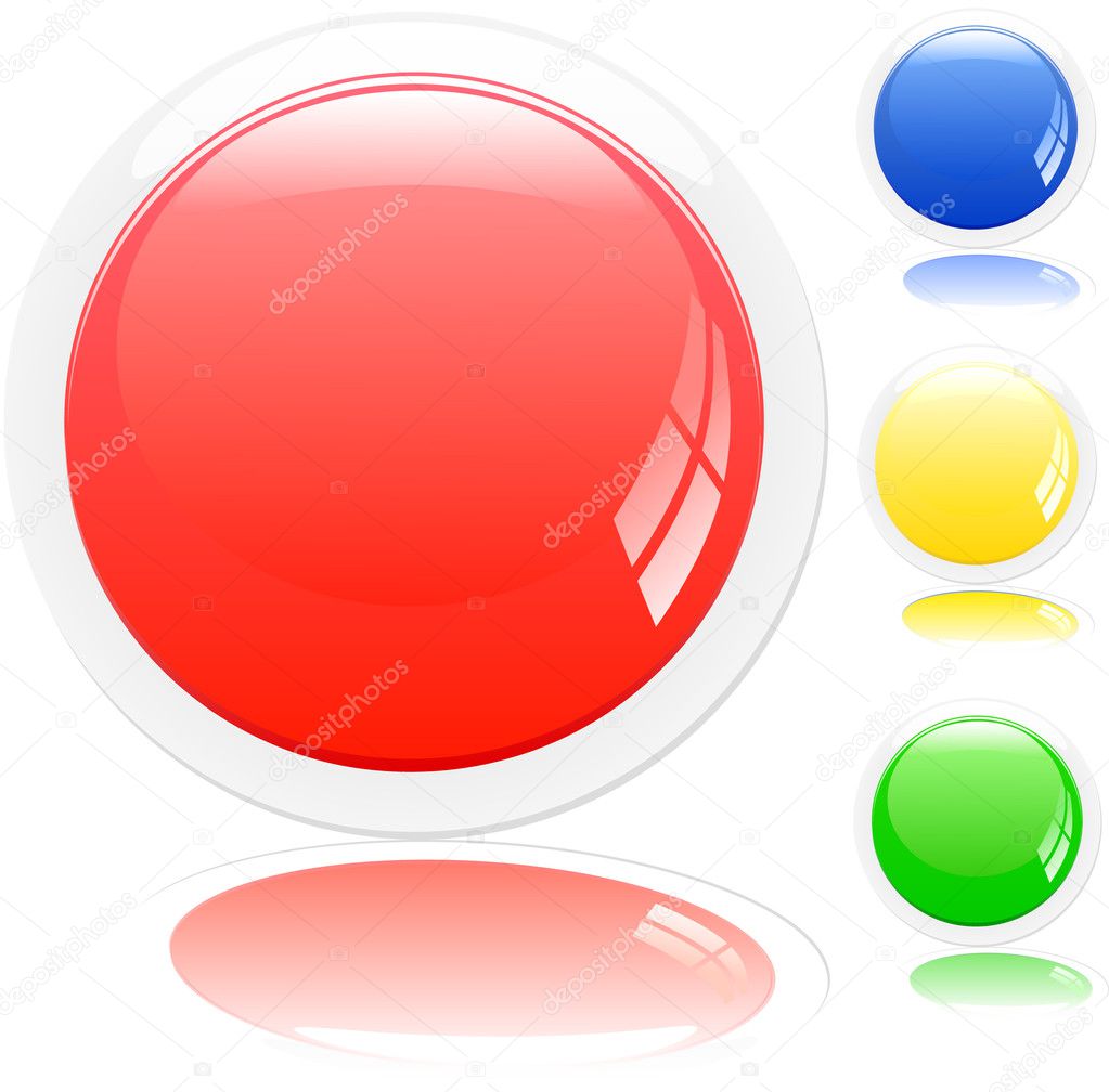 Button. [Vector] Stock Vector Image by ©Maxborovkov #2893382