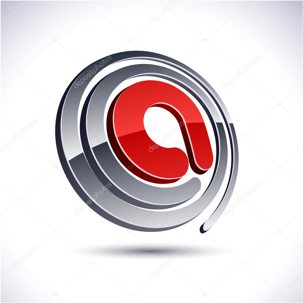 3D A letter icon. — Stock Vector © Maxborovkov #3516082