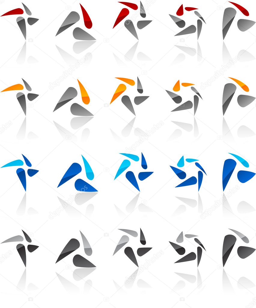 Set of modern emblems. Stock Vector Image by ©Maxborovkov #3596166