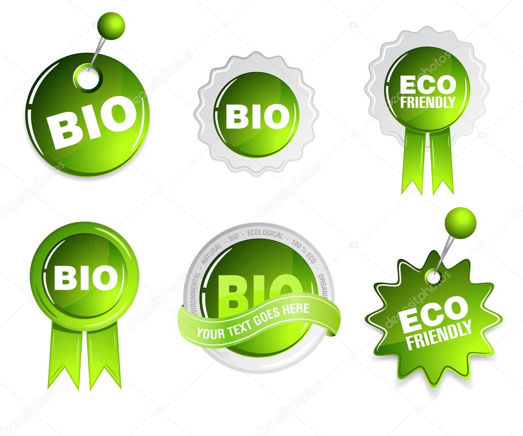 Collection of green ecology signs Stock Vector Image by ©winmaster #2748029
