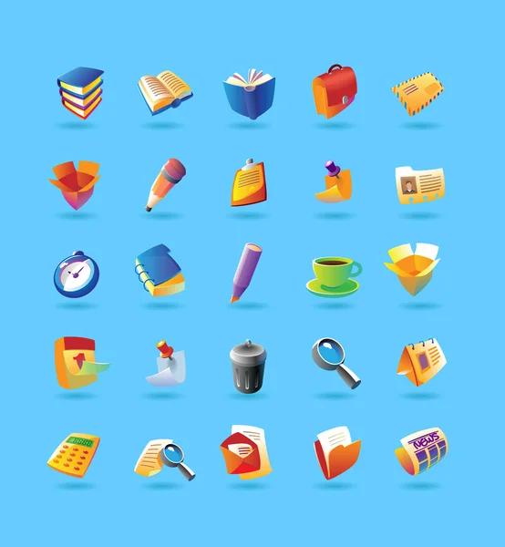 Realistic vector icons set — Stock Vector © ildogesto #7223618