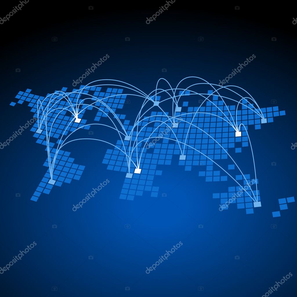 World connections concept — Stock Vector © ildogesto #2889462
