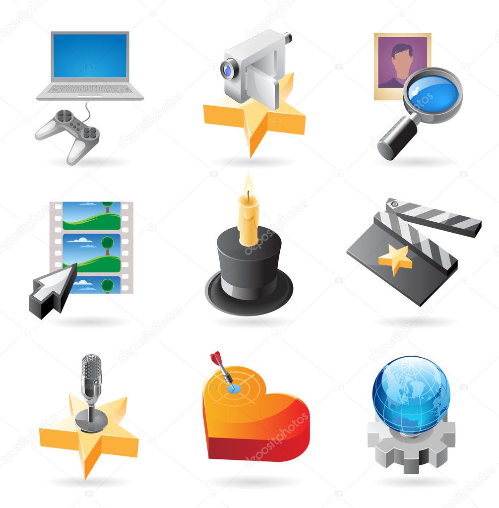 Icon concepts for media Stock Vector Image by ©ildogesto #3193492