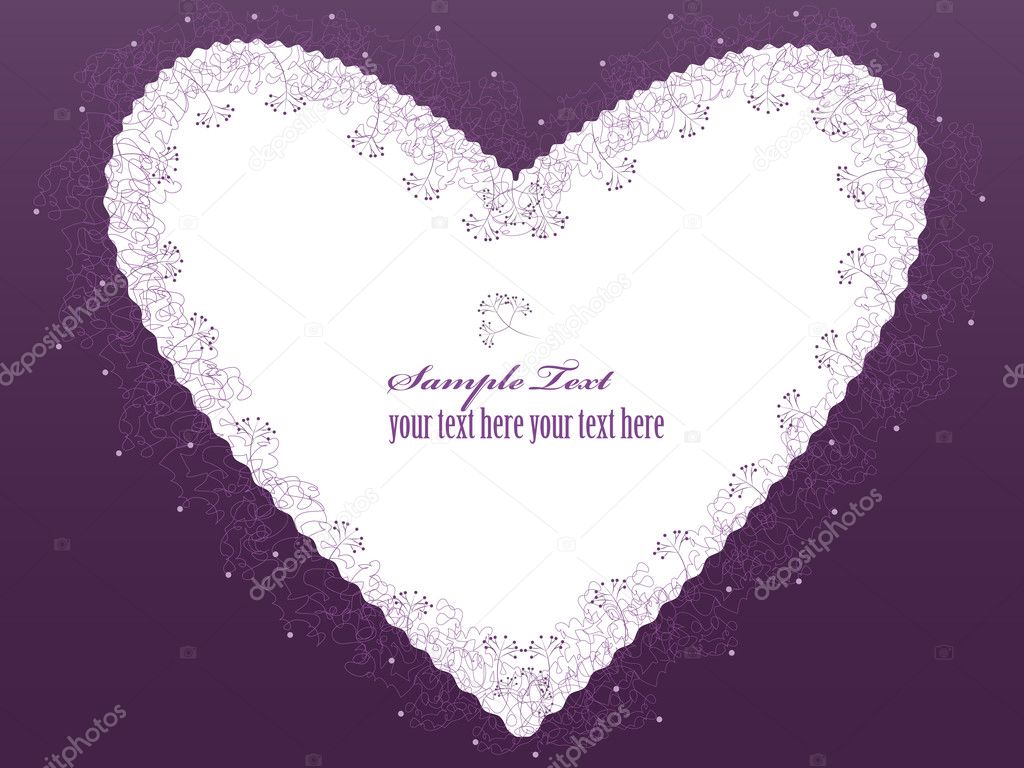 Heart shaped background Stock Vector by ©tatianat 2988836