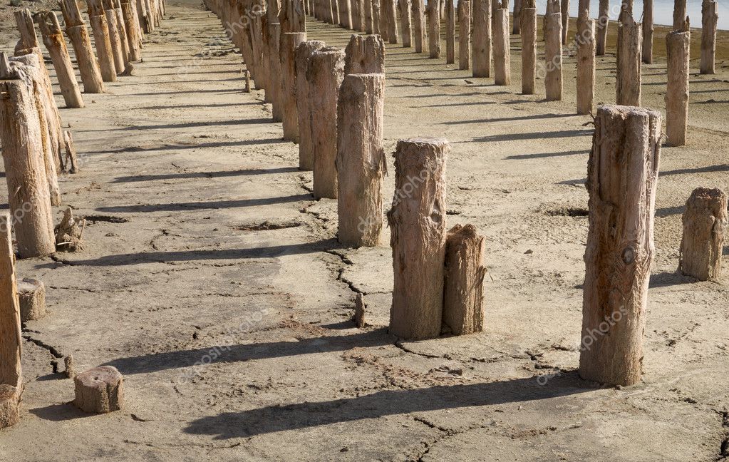 Old wooden columns — Stock Photo © nikolaykaz #3791181