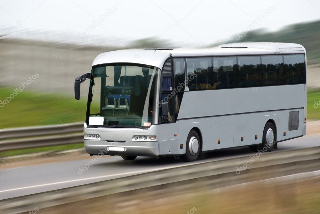 Fast moving tourist bus. — Stock Photo © Shell114 #2744457