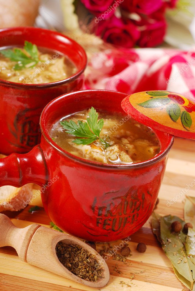 Polish tripe soup (flaki) — Stock Photo © teresaterra #3863863