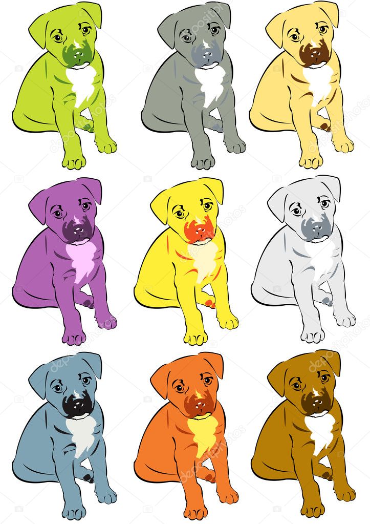 Pretty dogs Stock Vector Image by ©Stiven #2847376