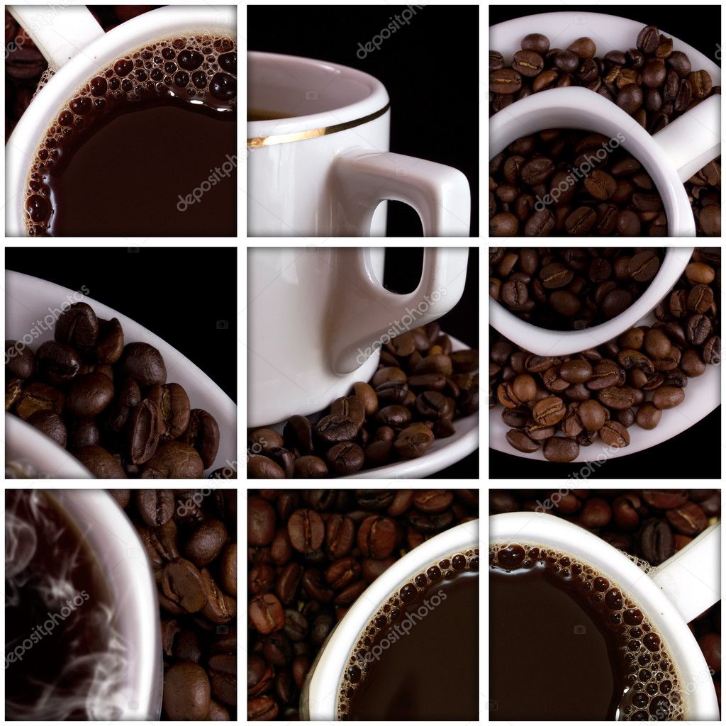 Coffee collage — Stock Photo © grafvision #3899507