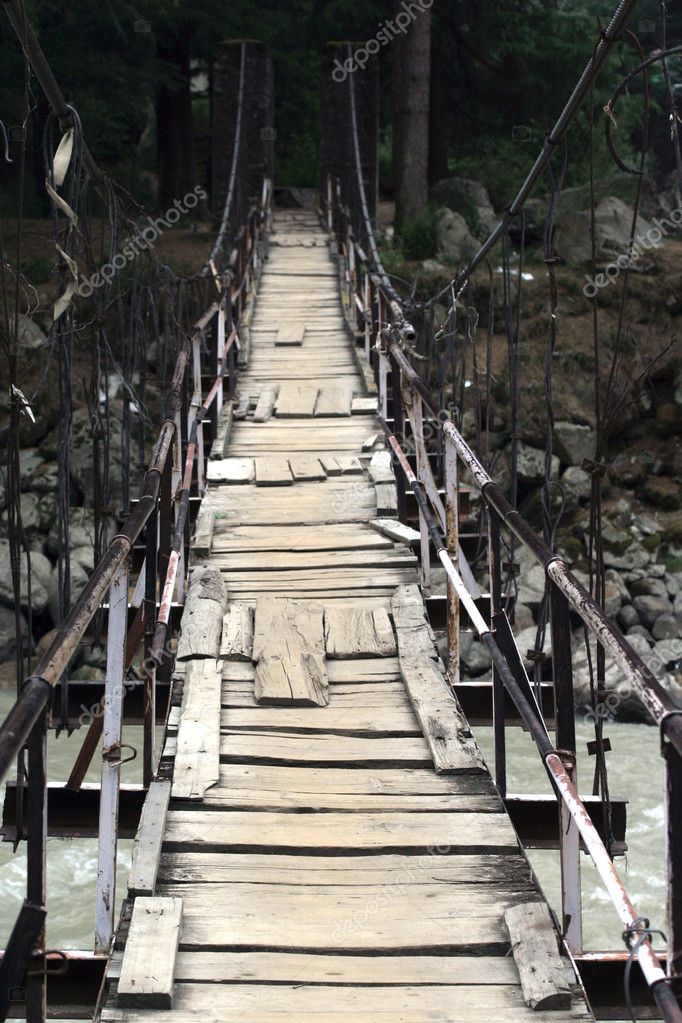 Old bridge with patches. — Stock Photo © anna_vesna #2808502