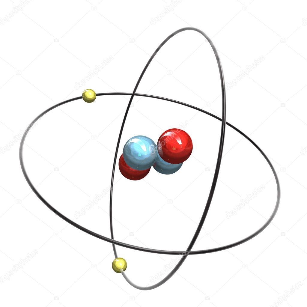 Helium Molecule Model