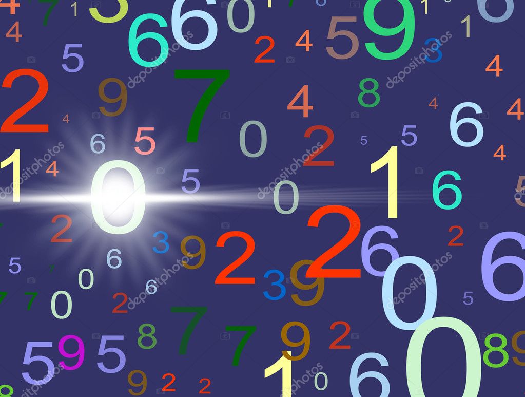 Numbers background Stock Photo by ©Mobilee 2973970