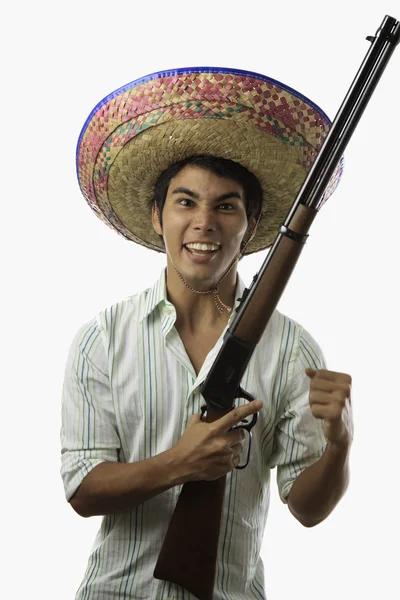 Smiling mexican | Portrait of smiling Mexican man — Stock Photo ...