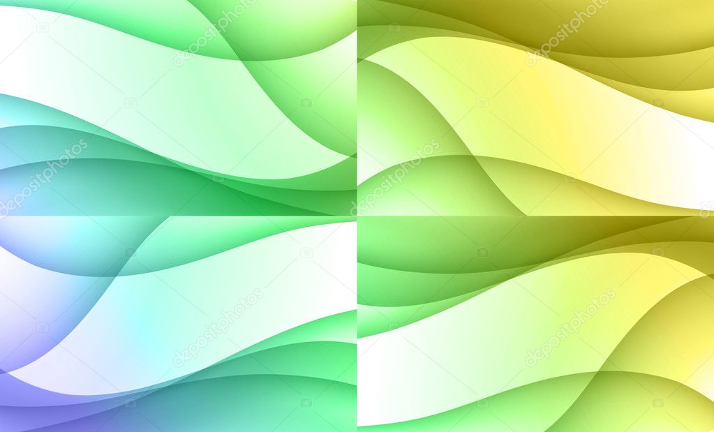 Set of four backgrounds Stock Vector by ©ojka_ojka 2952128