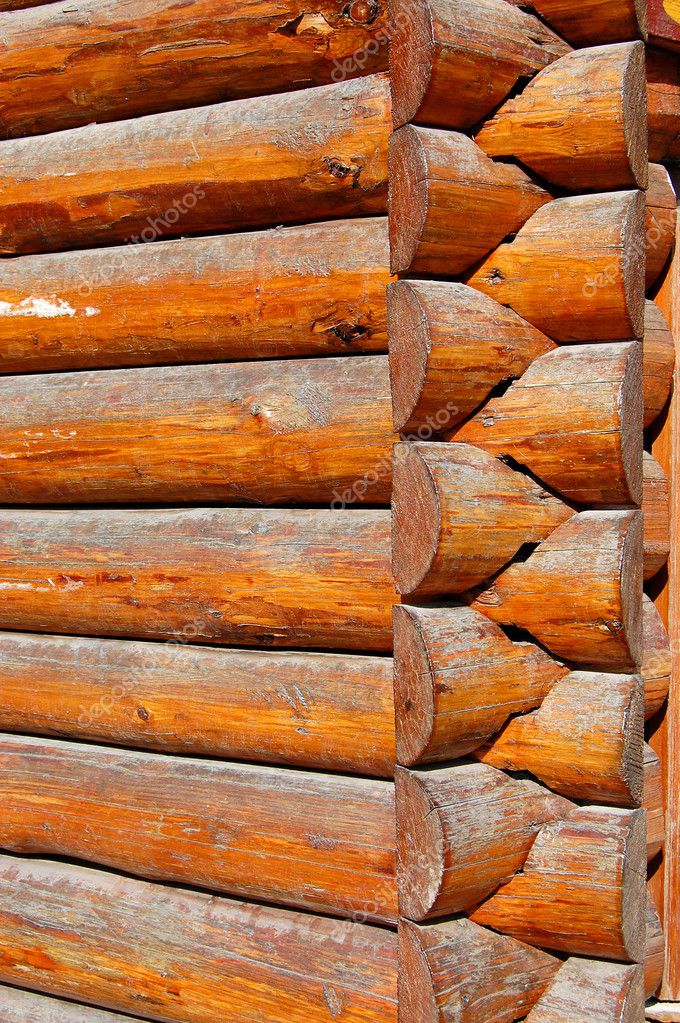Log wall background Stock Photo by ©lvenok1968 2892892