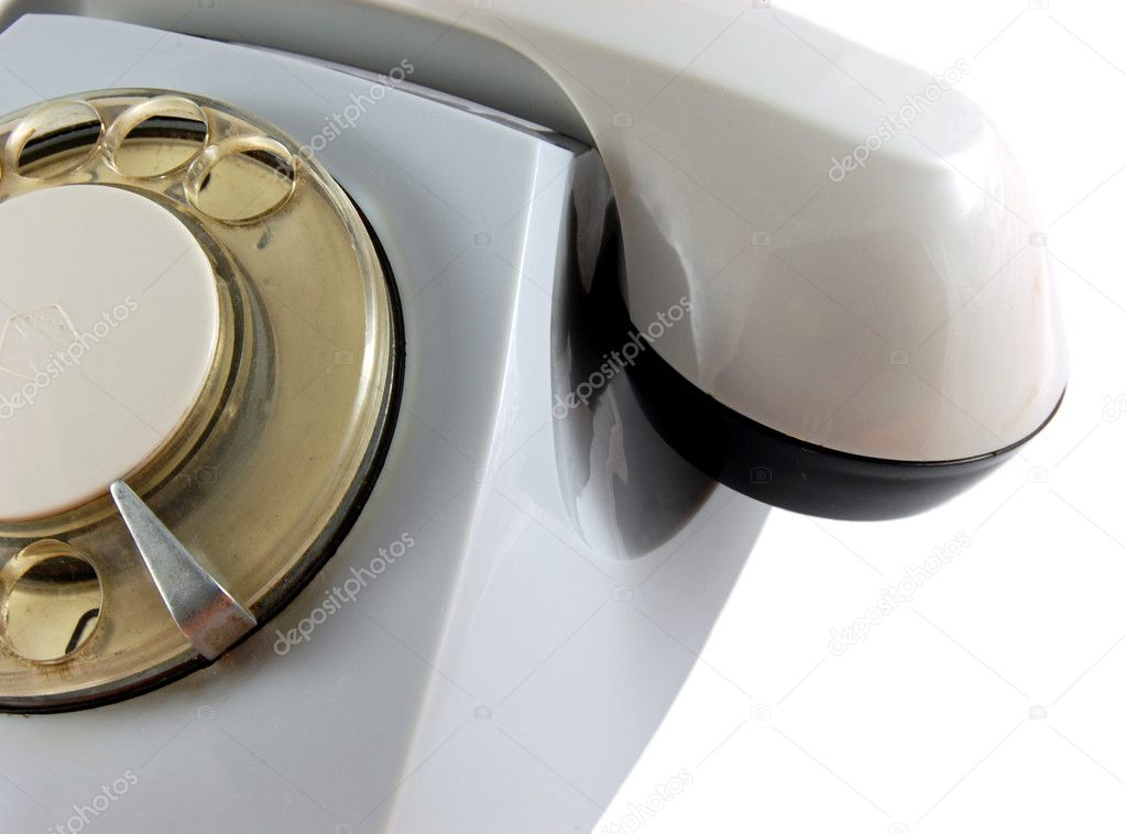 Grey retro Rotary Phone Stock Photo by ©lvenok1968 2914404