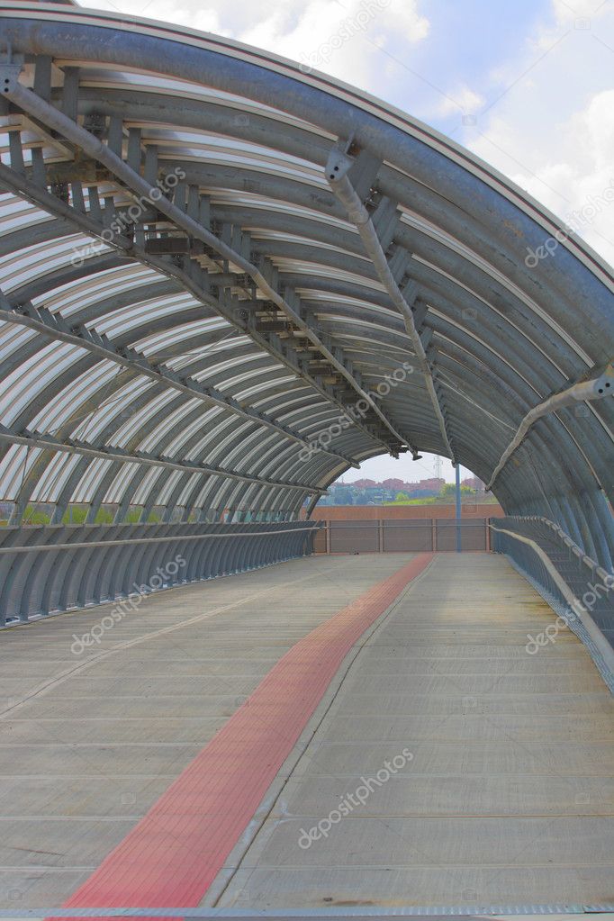 Structure of modern pedestrian tunnel — Stock Photo © fabrizioantonuc ...