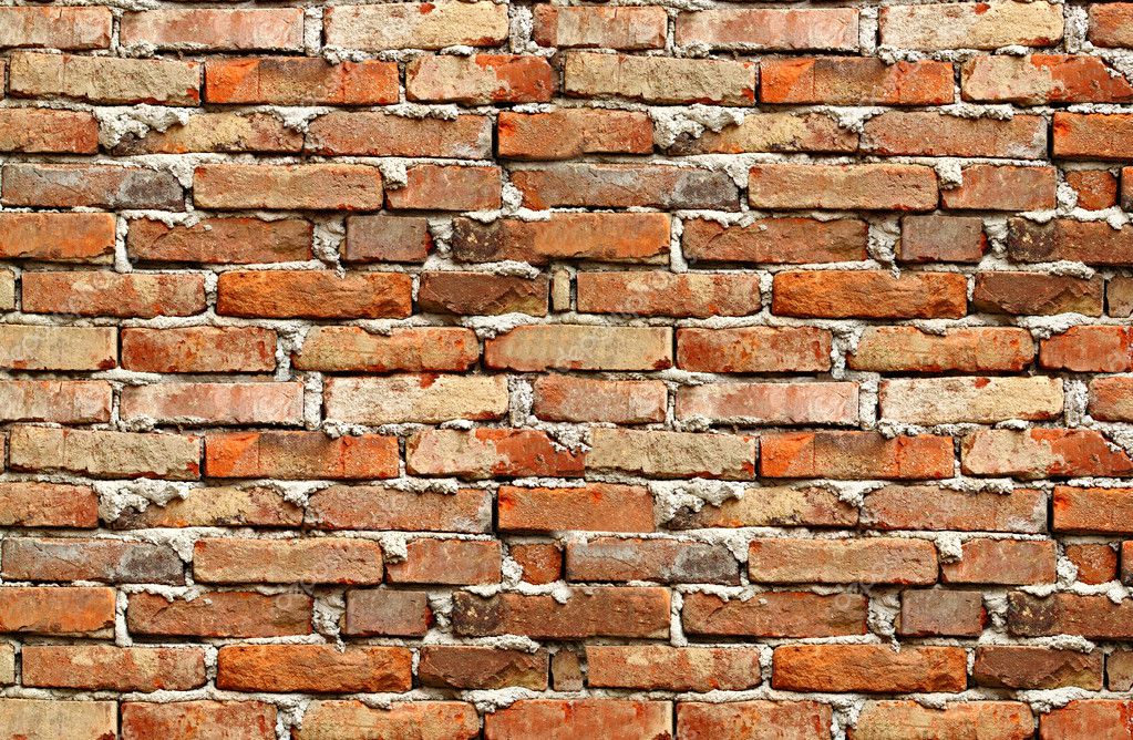 Rode baksteen muur achtergrond ⬇ Stockfoto, rechtenvrije foto door ...