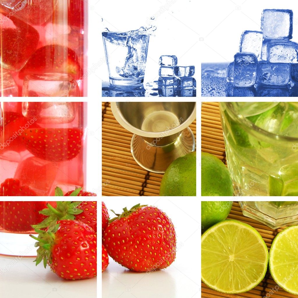 Drink collage — Stock Photo © gunnar3000 #3702787