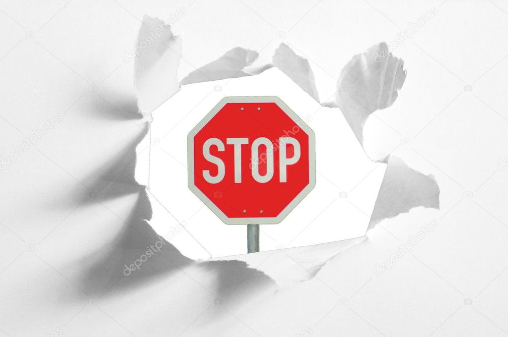 Stop sign — Stock Photo © gunnar3000 #4033548