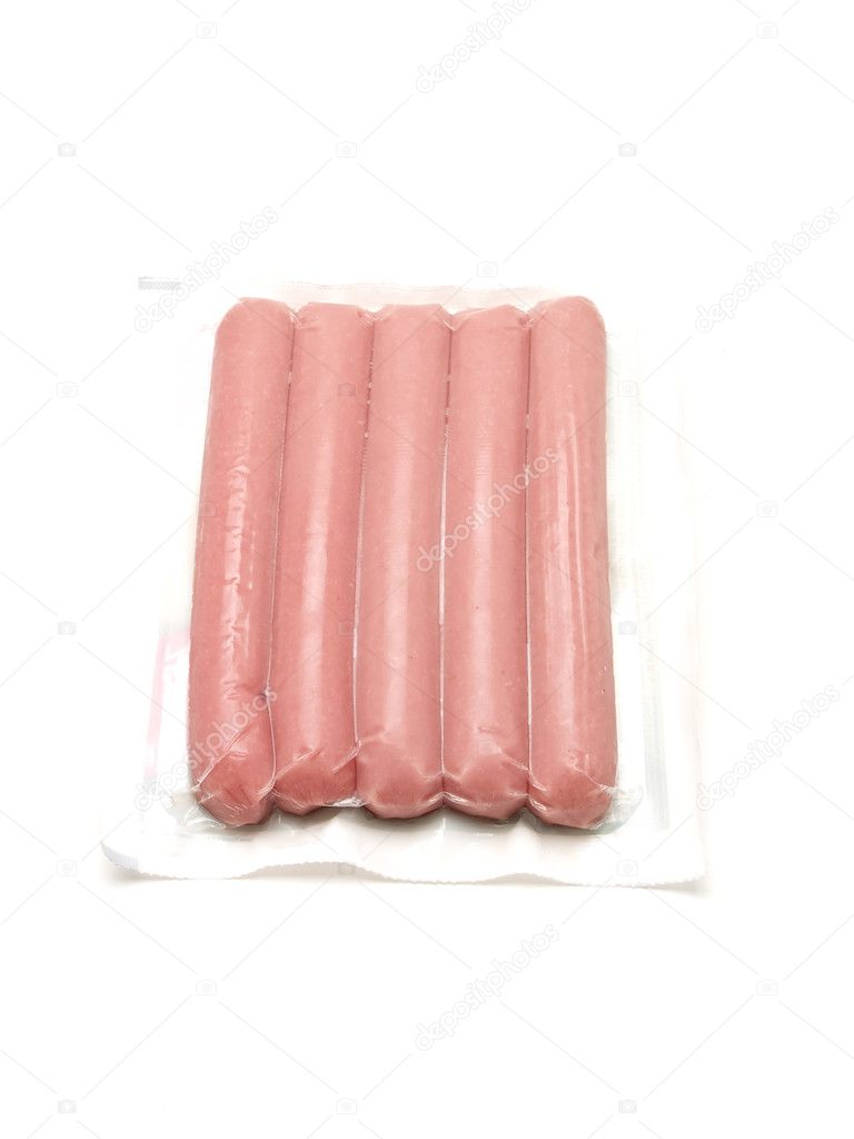 Packet of sausages Stock Photo by ©lauria 3066225