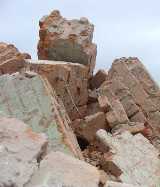Factory demolition stone metal stack of rubble - Stock Image - Everypixel