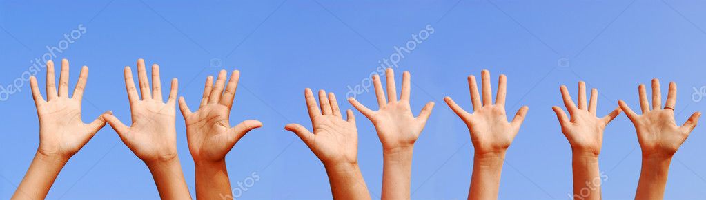 Lifted hands Stock Photos, Royalty Free Lifted hands Images ...