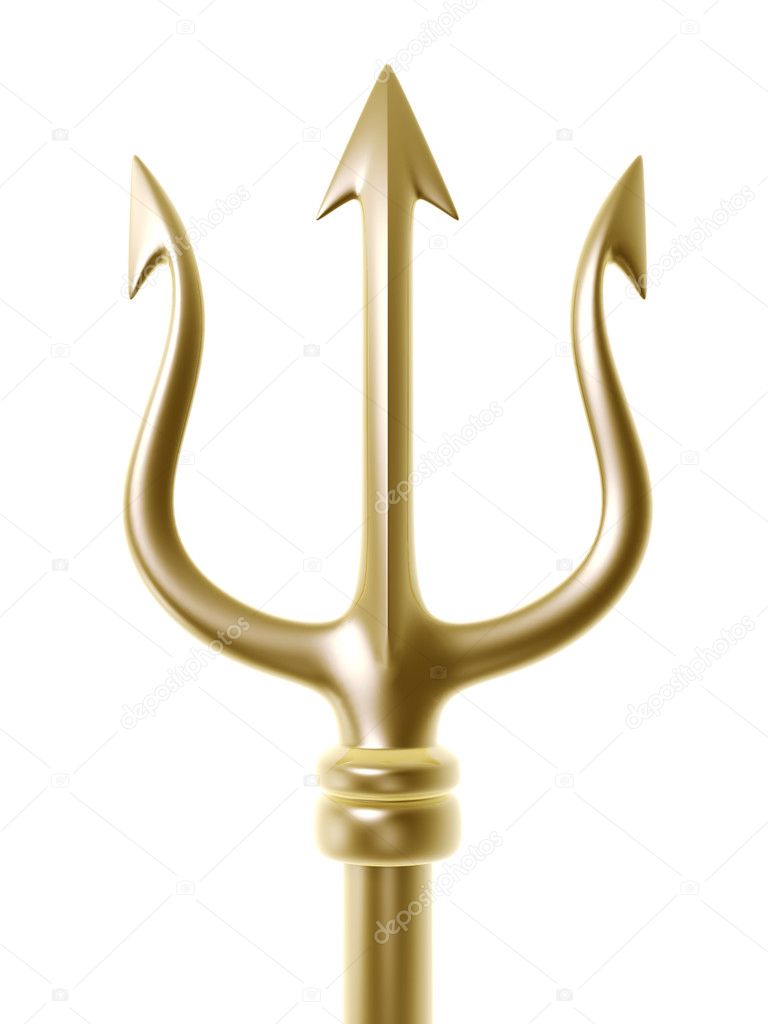 Golden trident — Stock Photo © sgamez #3159104