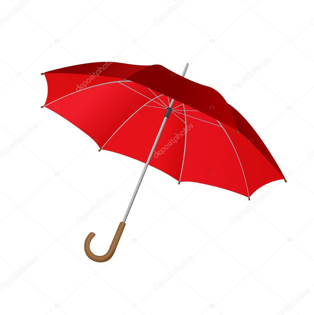 Red umbrella Stock Vector by ©AZimage 3188542