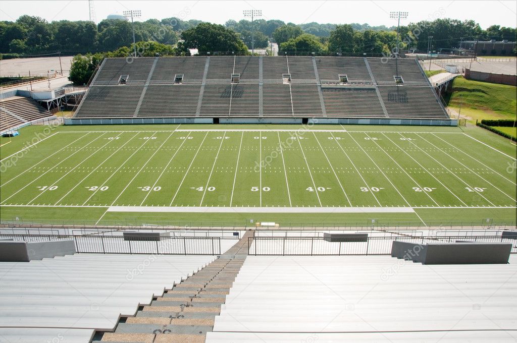 High School Football Stadium ⬇ Stock Photo, Image by © dehooks #3693836