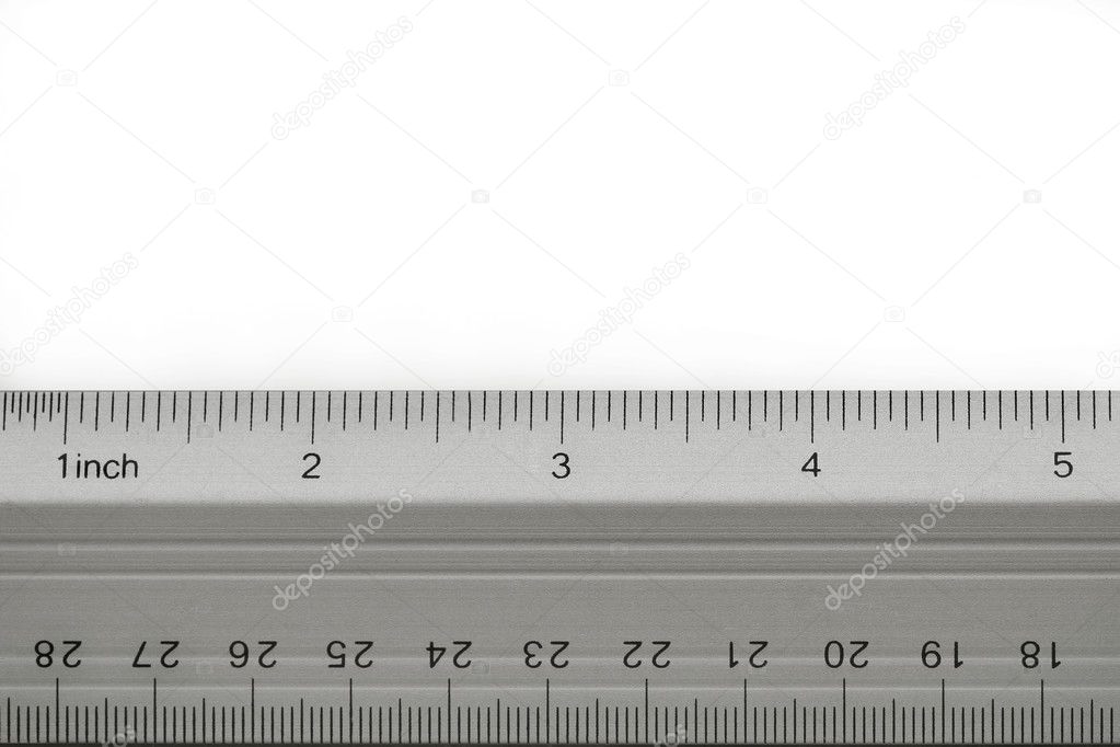 School ruler on white Stock Photo by ©Sandralise 3266914