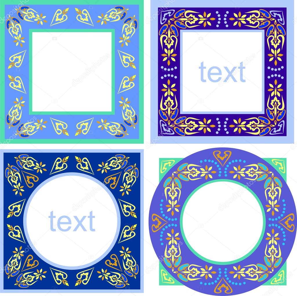 Frame in oriental style — Stock Vector © Lyolya073gmail #3405635