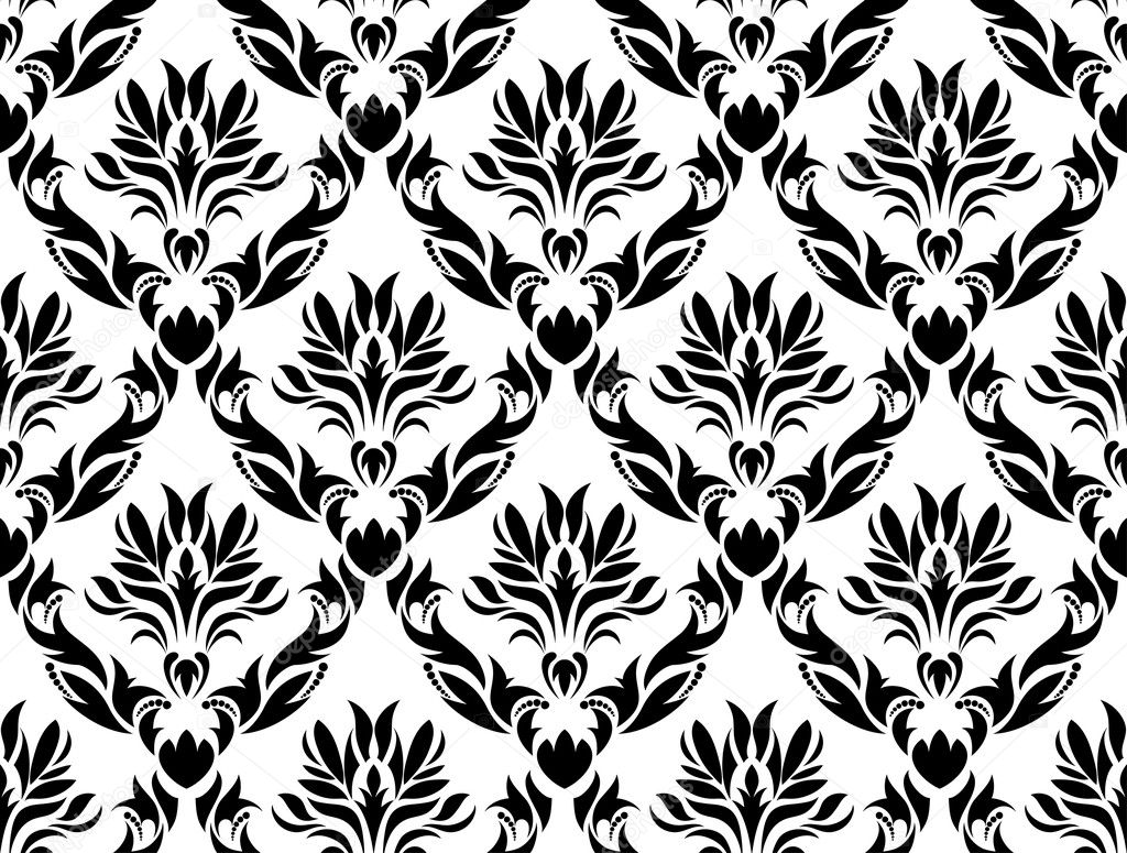 Seamless damask background — Stock Vector © angelp #3442563